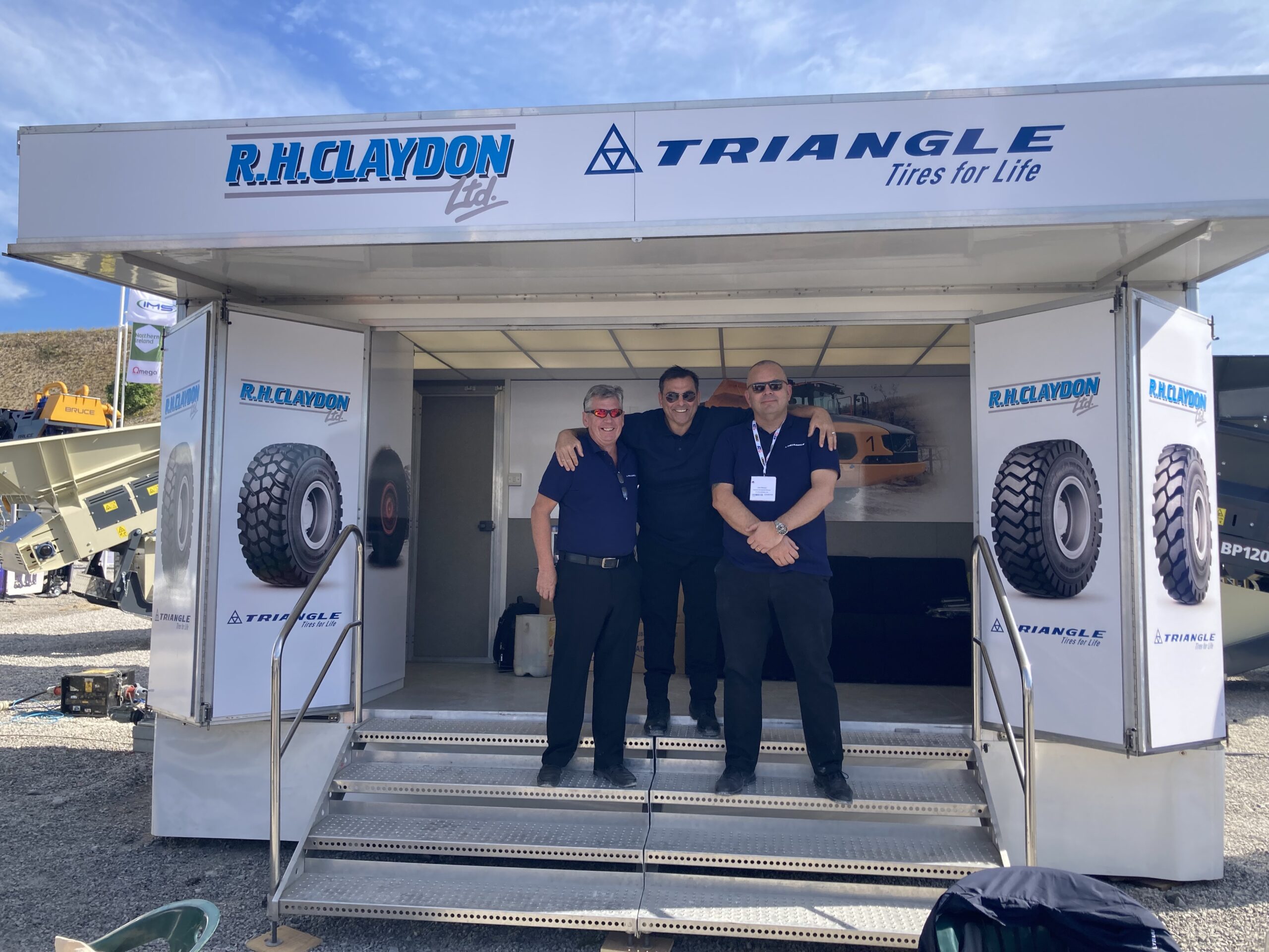 Claydon and Triangle Exhibit at Hillhead - Commercial Tyre Business